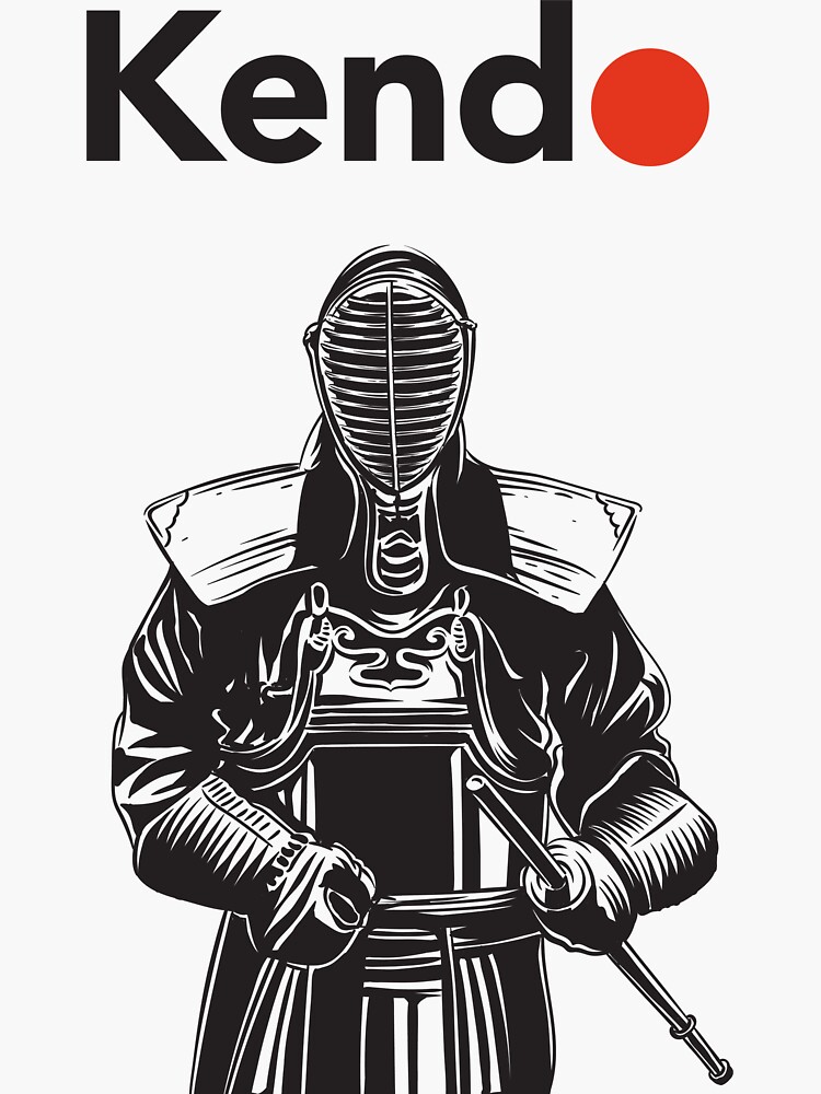 "Kendo" Sticker for Sale by vladocar | Redbubble