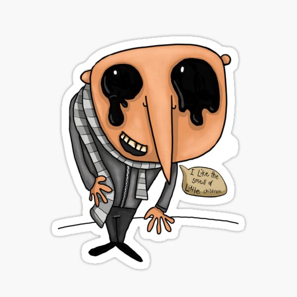 "Gru" Sticker for Sale by chrissymcyoung | Redbubble