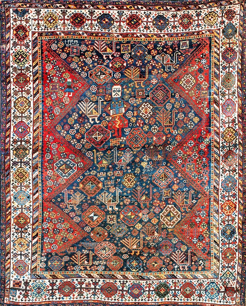 "Qashqai Shekarlu Fars Antique Persian Rug" by Vicky Brago-Mitchell ...