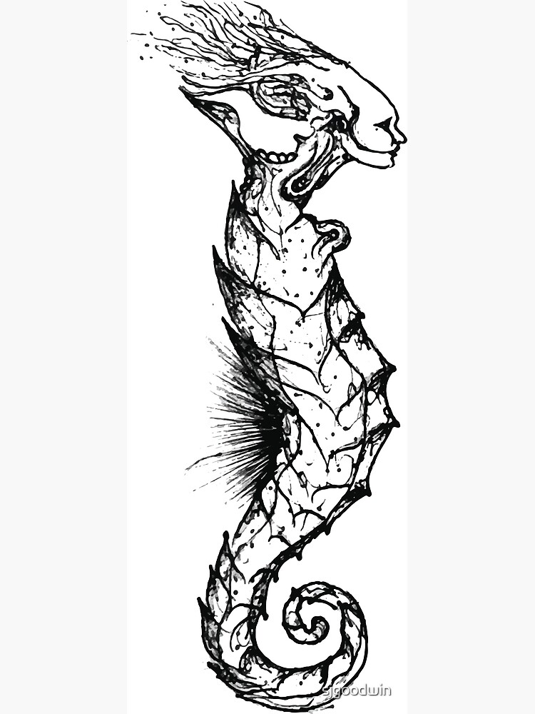 "Seahorse Girl" Poster by sjgoodwin | Redbubble