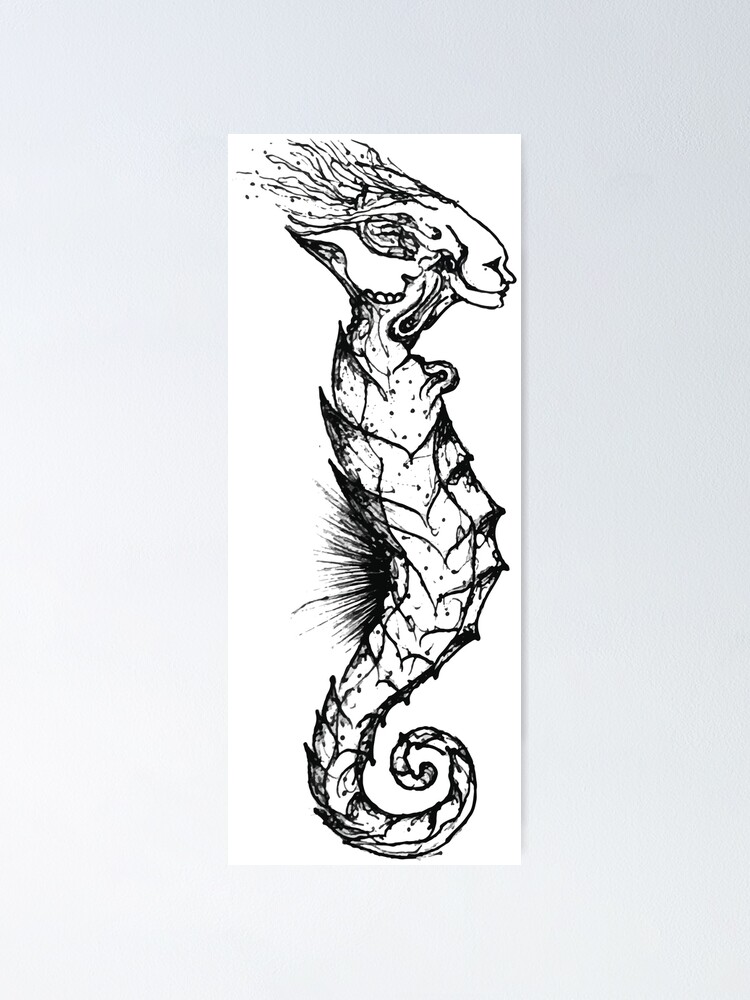 "Seahorse Girl" Poster by sjgoodwin | Redbubble