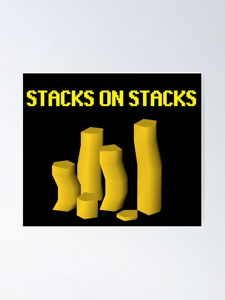 "STACKS ON STACKS" Poster for Sale by pinkbutter | Redbubble