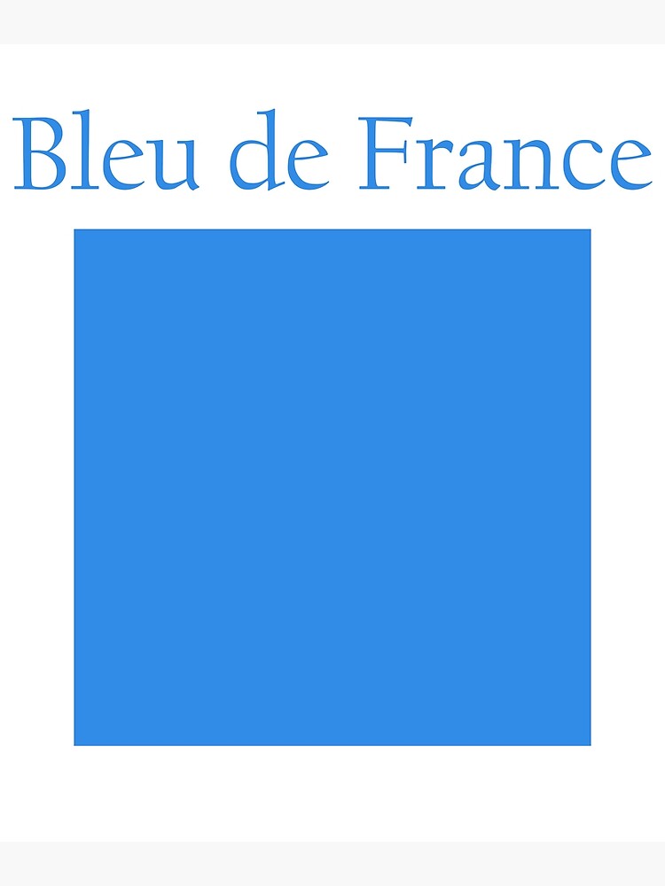 "Bleu de France Color Quadrat" Poster by Dator | Redbubble