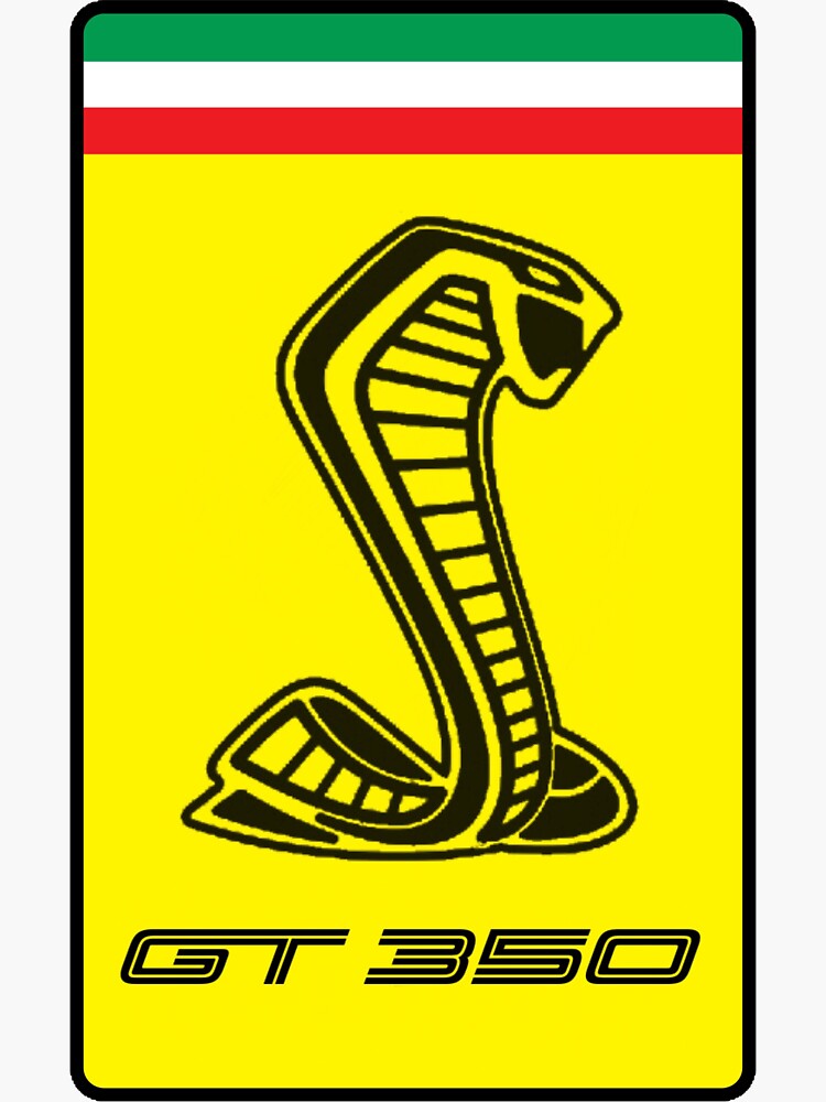 "GT350 (Ferrari style)" Sticker for Sale by NlCK | Redbubble