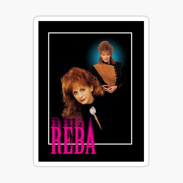 "Reba Shirt Design" Sticker for Sale by samhutnykart | Redbubble
