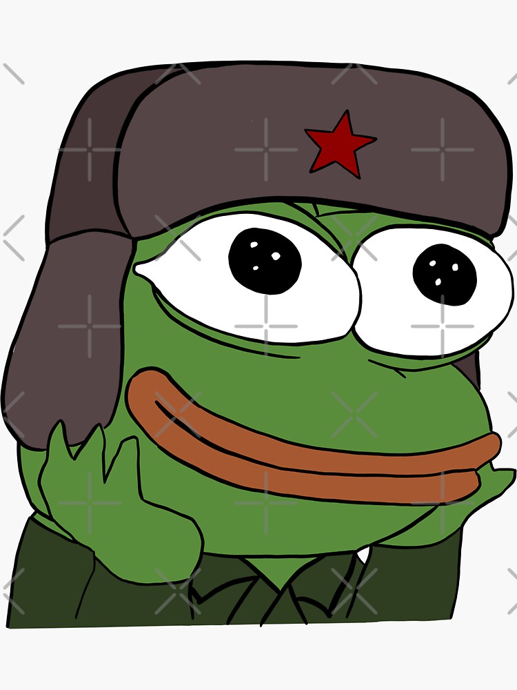 "happy ushanka pepe" Sticker for Sale by sivelobanova | Redbubble