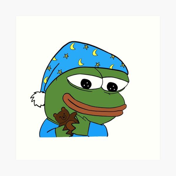 "bedtime pepe - sleepo peepo" Art Print for Sale by sivelobanova ...