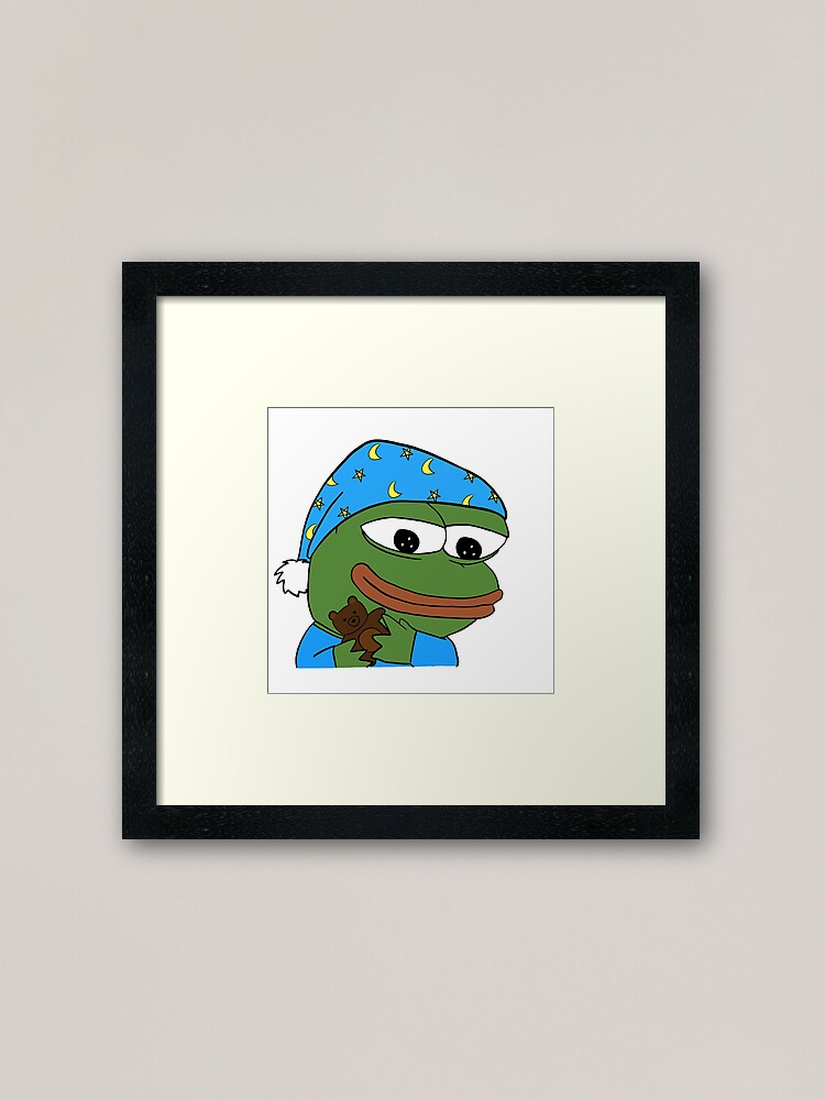 "bedtime pepe - sleepo peepo" Framed Art Print for Sale by sivelobanova ...