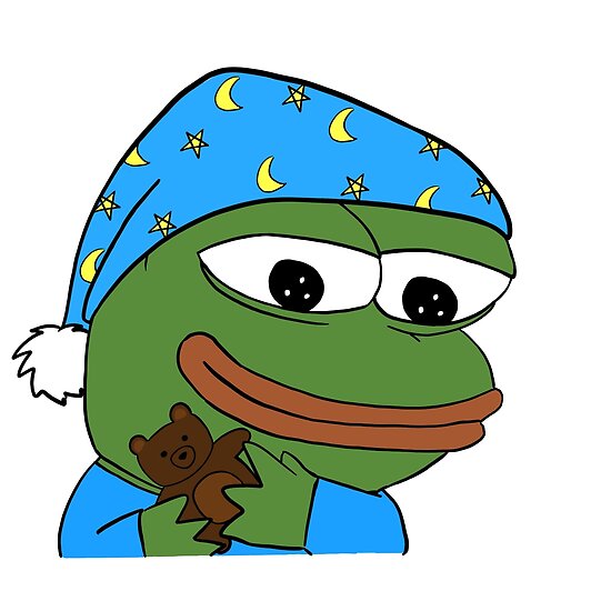 "bedtime pepe - sleepo peepo" Poster by sivelobanova | Redbubble