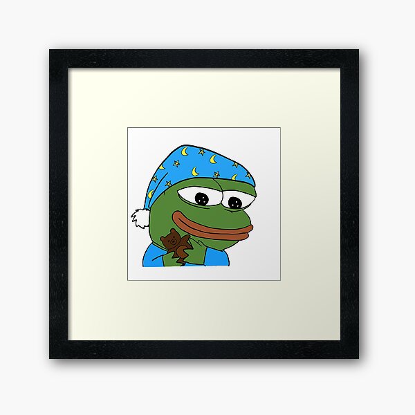 "bedtime pepe - sleepo peepo" Framed Art Print for Sale by sivelobanova ...