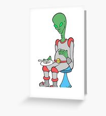 Alien Pun Greeting Cards | Redbubble