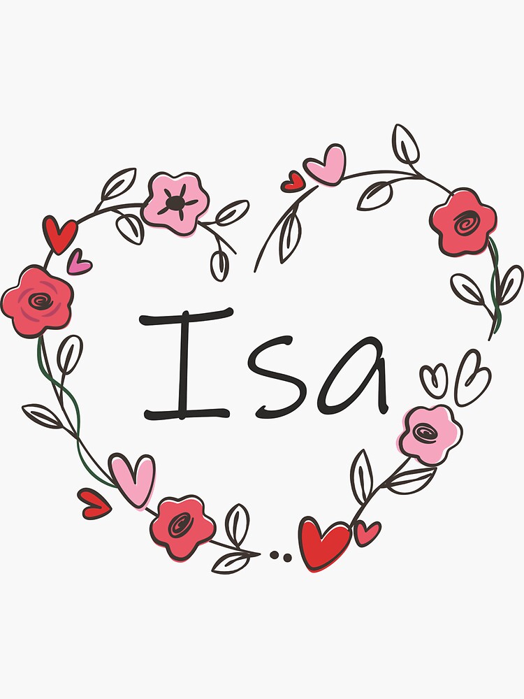 "Isa" Sticker for Sale by oleo79 | Redbubble