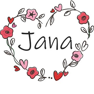 "Jana" Sticker for Sale by oleo79 | Redbubble