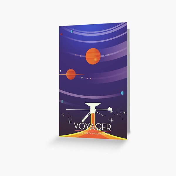 "Voyager Grand Tour Science poster" Greeting Card by vectorwebstore ...