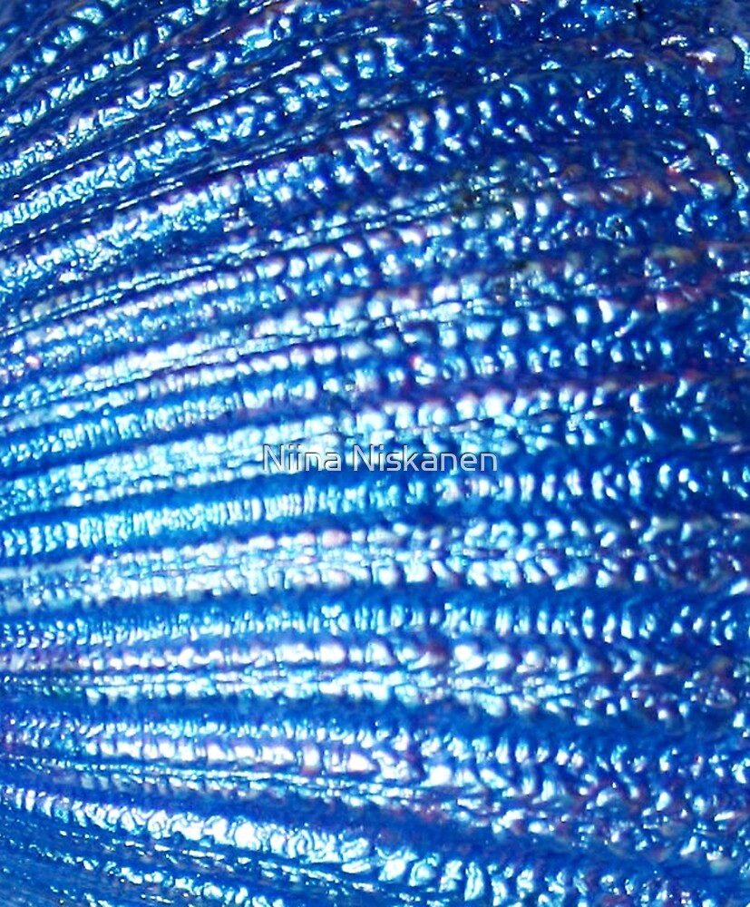 "Ocean Fantasy Blue Seashell Mermaid Texture " by Niina Niskanen ...
