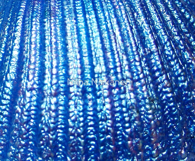 "Blue Seashell Mermaid Texture" by Niina Niskanen | Redbubble