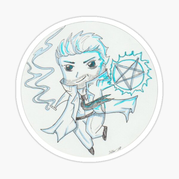 "Chibi Constantine" Sticker for Sale by LetZoeSpoilYou | Redbubble