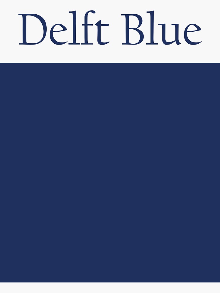 "Delft Blue Color Quadrat" Sticker by Dator | Redbubble