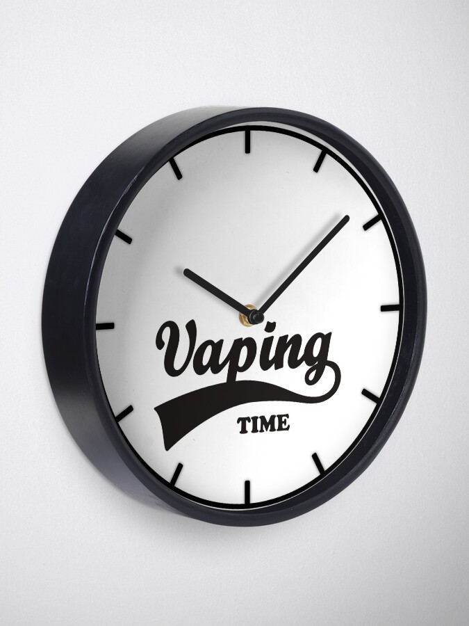 "Swoosh Vaping" Clock for Sale by 2vape | Redbubble