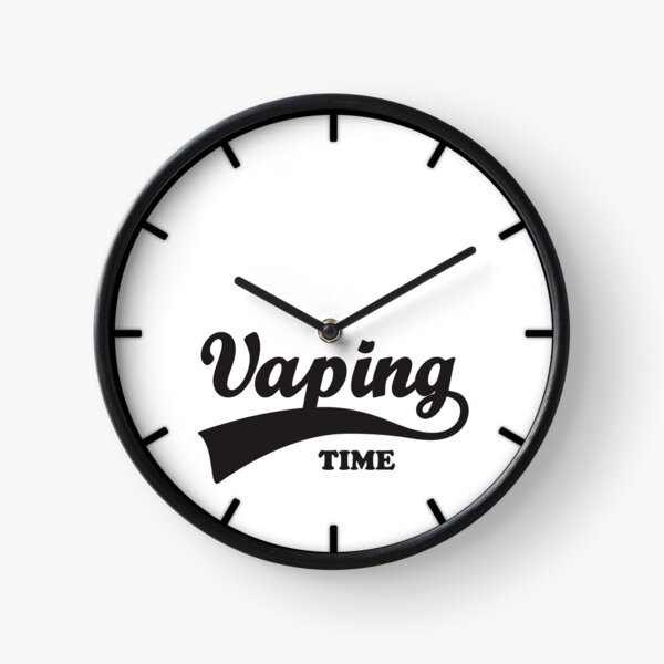 "Swoosh Vaping" Clock for Sale by 2vape | Redbubble
