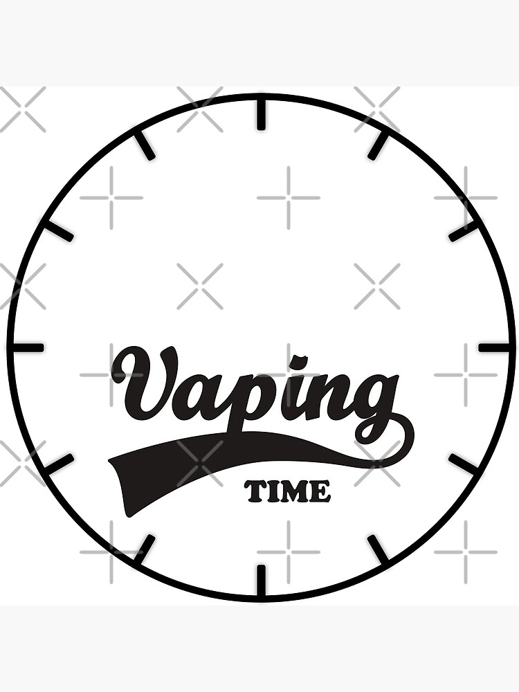 "Swoosh Vaping" Clock for Sale by 2vape | Redbubble
