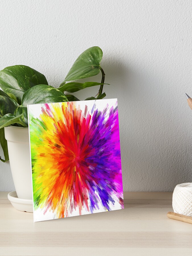 "Rainbow Color Splat " Art Board Print for Sale by pinkarmy25 | Redbubble