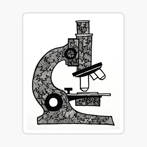 "Microscope " Sticker for Sale by hiratassawar | Redbubble