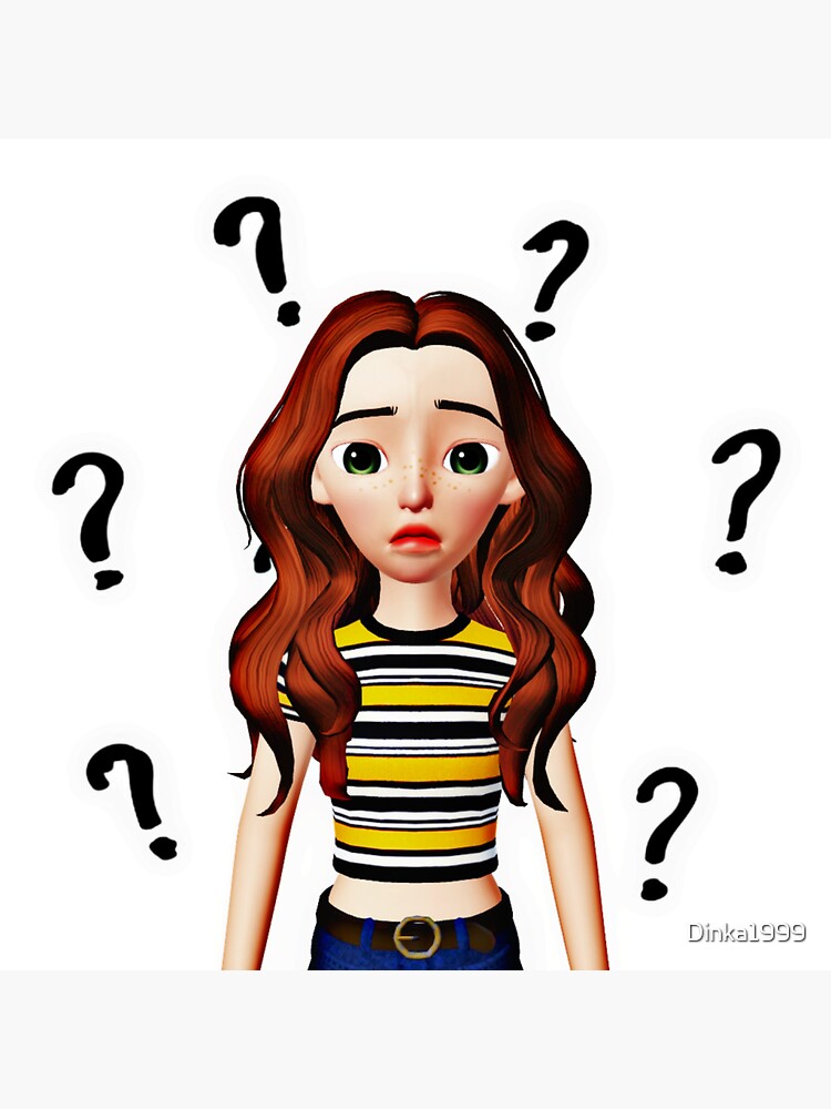 "Questions avatar" Sticker for Sale by Dinka1999 | Redbubble
