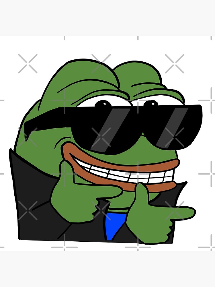 "pepe cool finger guns" Poster for Sale by sivelobanova | Redbubble