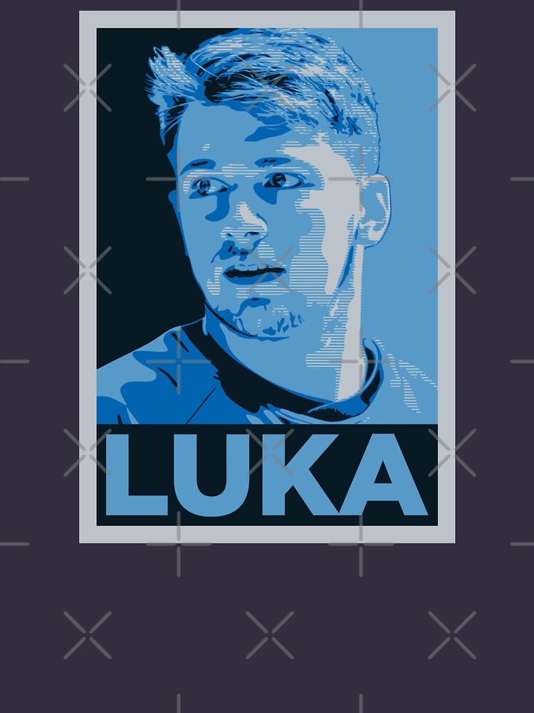 "LUKA (blue)" T-shirt for Sale by chunked | Redbubble | luka doncic dallas mavericks dirk ...