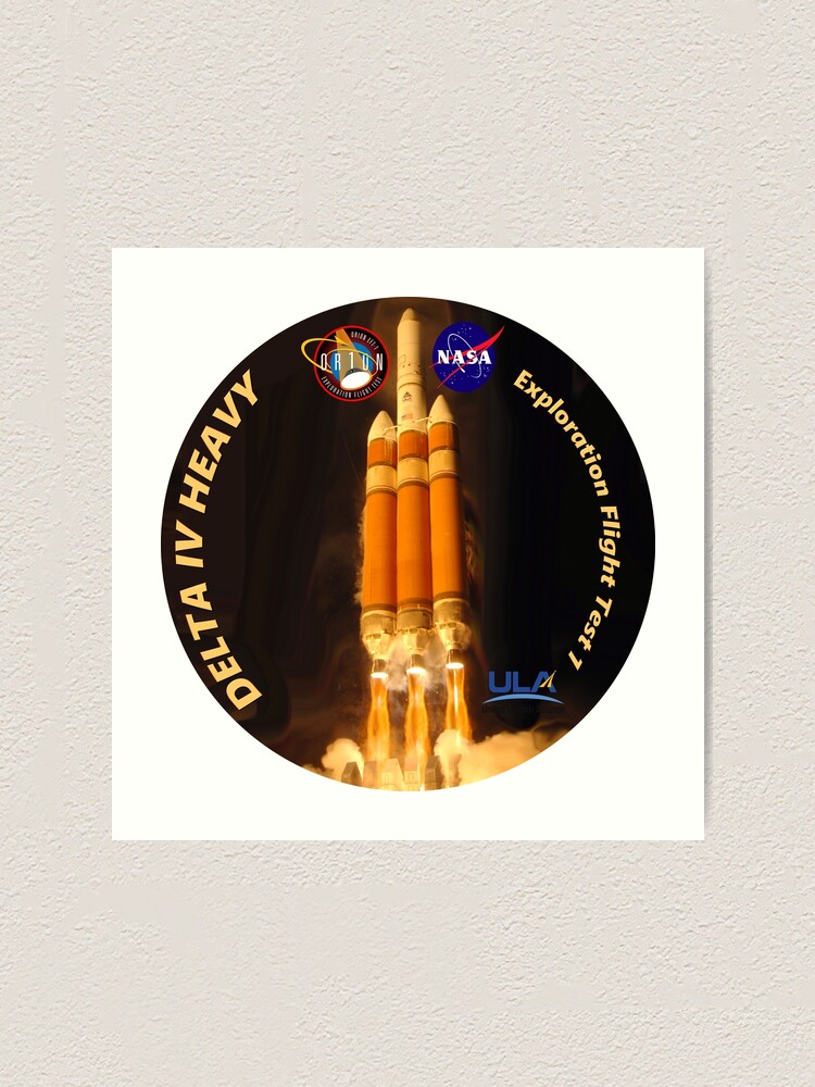 "Delta IV Heavy Logo" Art Print for Sale by Spacestuffplus | Redbubble