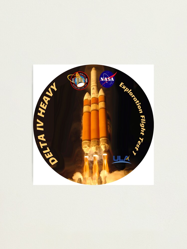 "Delta IV Heavy Logo" Photographic Print for Sale by Spacestuffplus ...