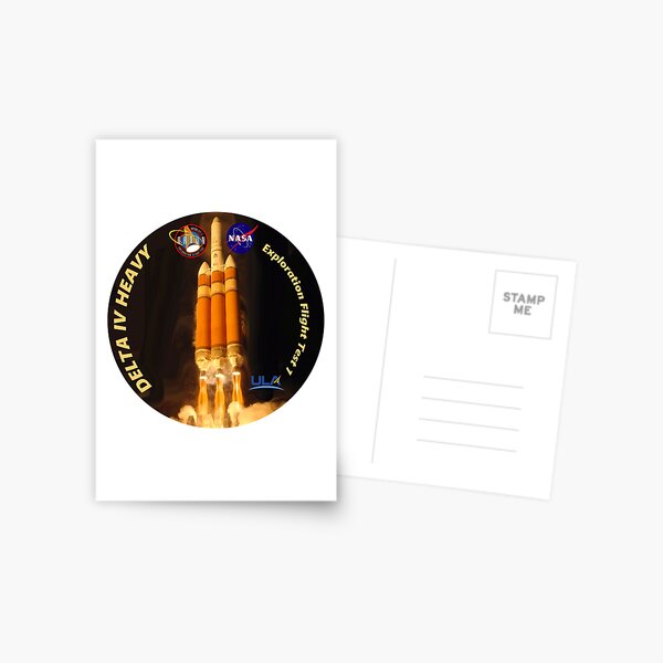 "Delta IV Heavy Logo" Postcard by Spacestuffplus | Redbubble