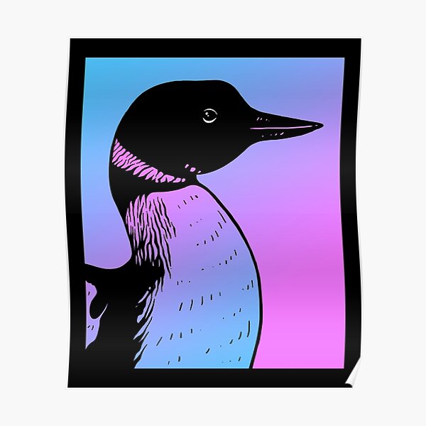 "Vaporwave Loon Aesthetic Pastel Goth Divers" Poster by dinosareforever ...