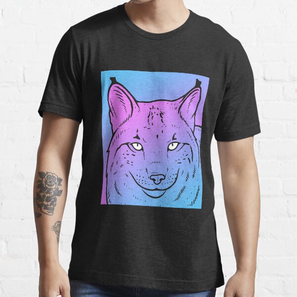 "Vaporwave Bobcat Aesthetic Pastel Goth Cat" T-shirt for Sale by ...