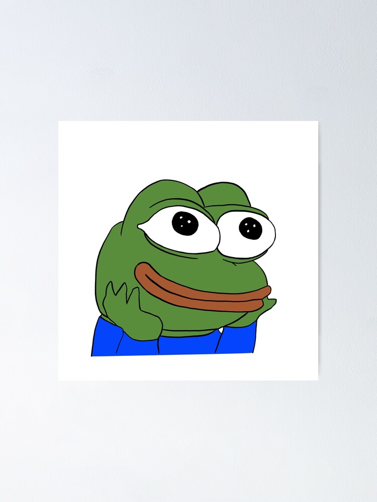 "feelswowman happy wholesome pepe" Poster for Sale by sivelobanova ...