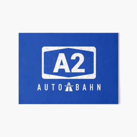 "MOTORWAY A2 SYMBOL IN CRACKED DESIGN, BY SUBGIRL" Art Board Print by ...