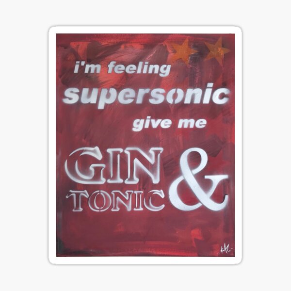 "Gin & Tonic" Sticker for Sale by kalART82 | Redbubble