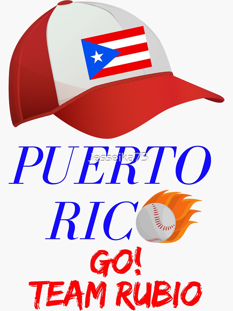 "Puerto Rico Go! Team Rubio Baseball Hat" Sticker for Sale by ...