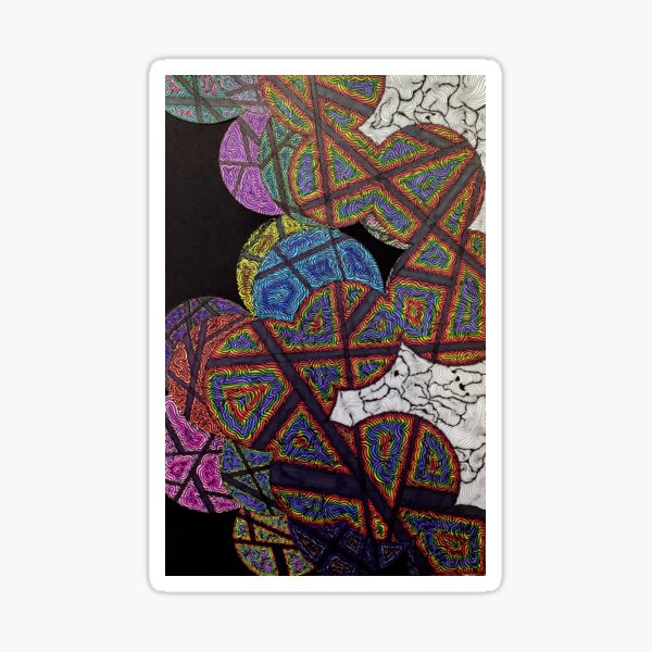 "Color bubbles" Sticker by Tim-Martell-Art | Redbubble