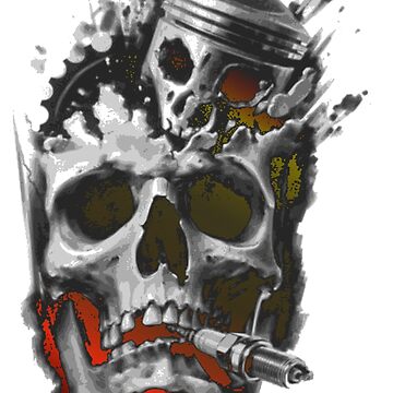"Skull Piston" Posterundefined by AryAli | Redbubble