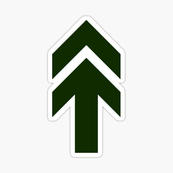 "Tree arrow symbol" Sticker by AlderV | Redbubble