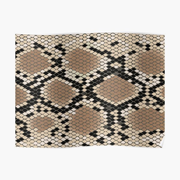"SNAKE SKIN" Poster for Sale by Bombastik | Redbubble