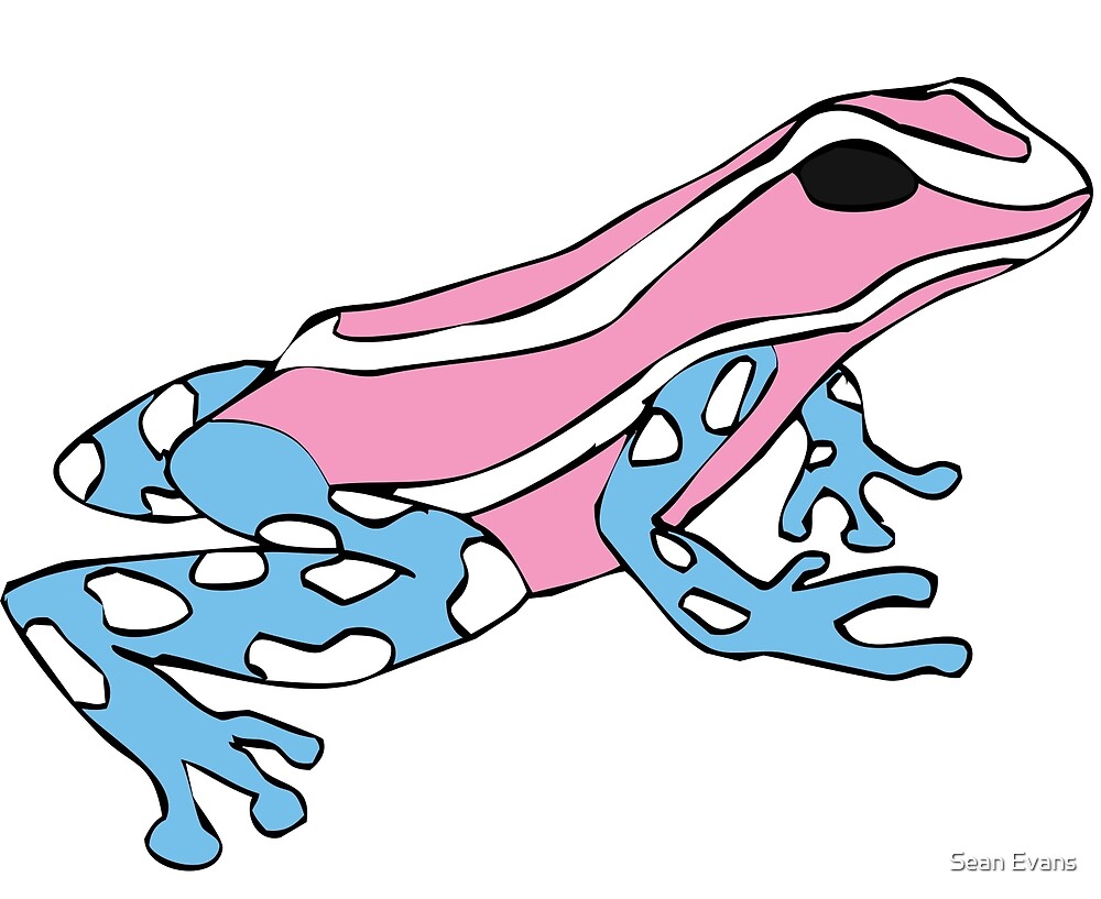 "Trans Pride Frog" by Sean Evans | Redbubble