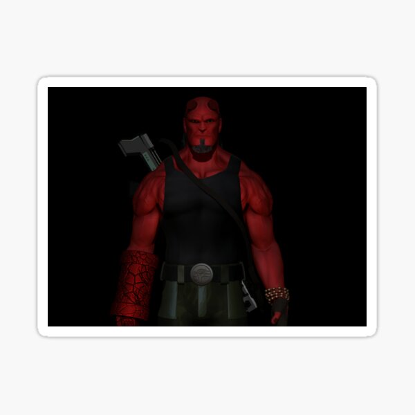 "Hellboy Fan Art" Sticker for Sale by Inkblack96 | Redbubble