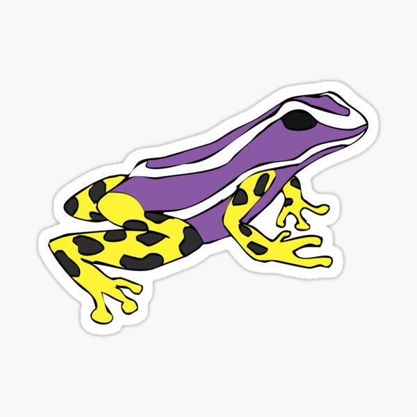 "Non-Binary Pride Frog" Sticker for Sale by dysperdis | Redbubble