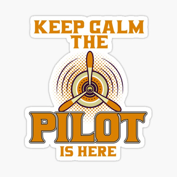 "Pilot Captain Aircraft Captain Aircraft Gift" Sticker by design2try ...