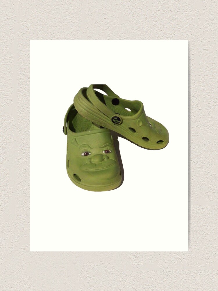 "Shrek on the Croc" Art Print by apollosale | Redbubble
