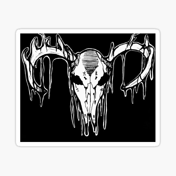 "Eldritch Deer" Sticker for Sale by GothChef | Redbubble