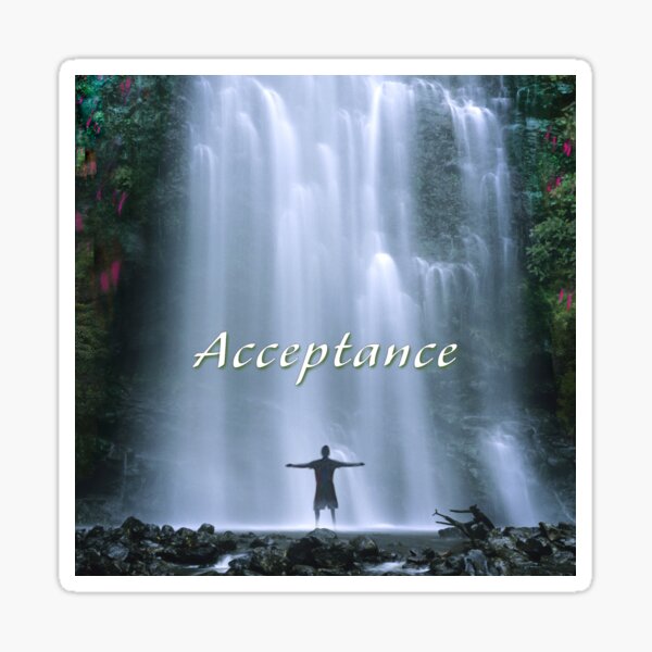 "Acceptance" Sticker for Sale by DEC02 | Redbubble